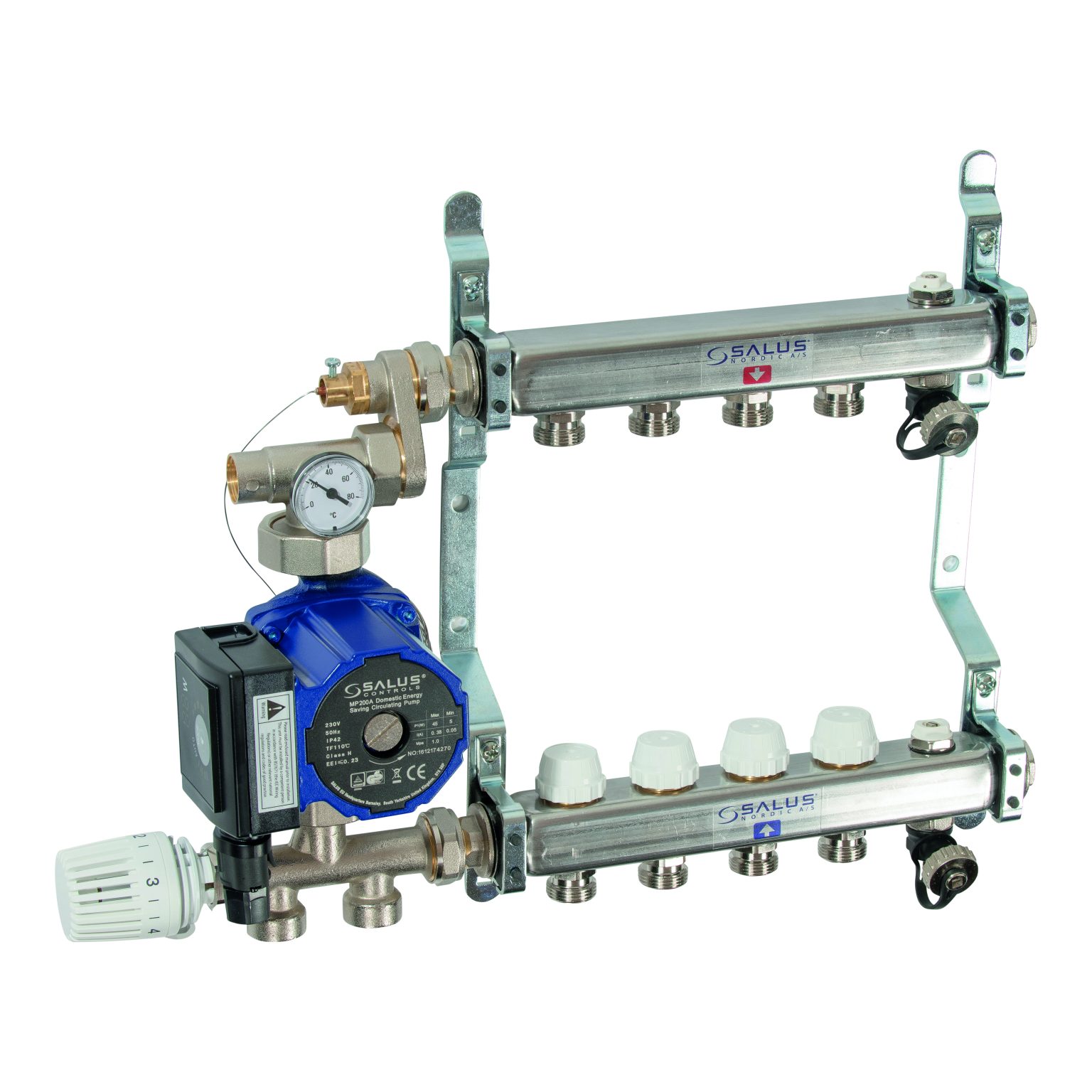 GVU Underfloor heating unit complete with manifold & shunt - Salus